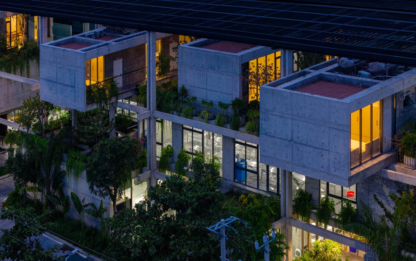 Textile Factory Office design by Ho Khue Architects